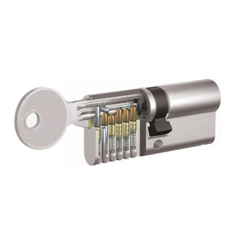 6 Pin Cylinder with key control & suitable for large scale master key ...