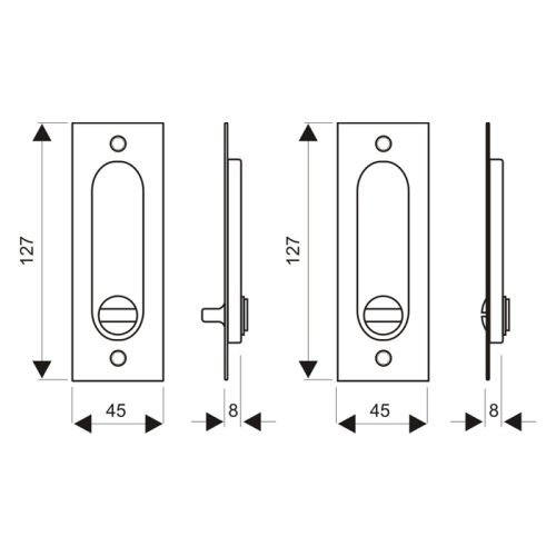 Buy Sliding Lock for Bathroom Doors|EuroArt