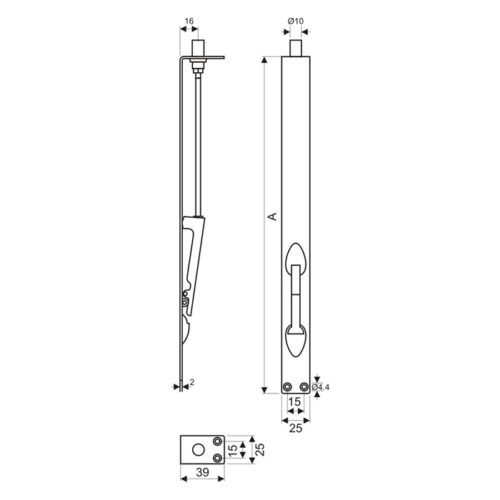 Flush Bolts - EuroArt