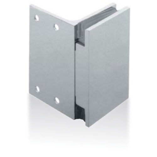 Wall to glass Fixed offset clamp 90 degree - Square corner - EuroArt