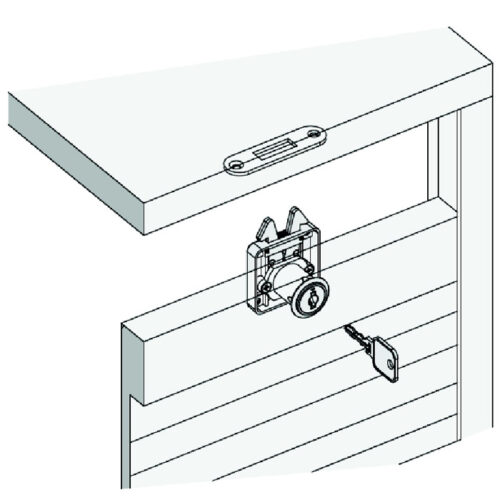 Roller Shutter Rim Lock - EuroArt